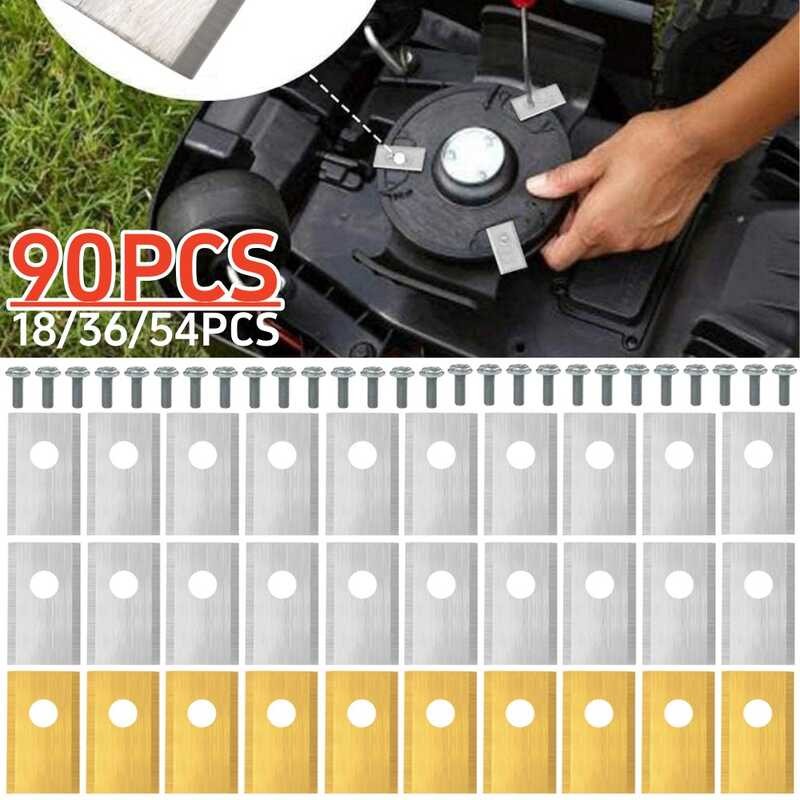 Grass Trimmer Blade Lawn Mower Cutter Blade Set Stainless Steel Lawn ...
