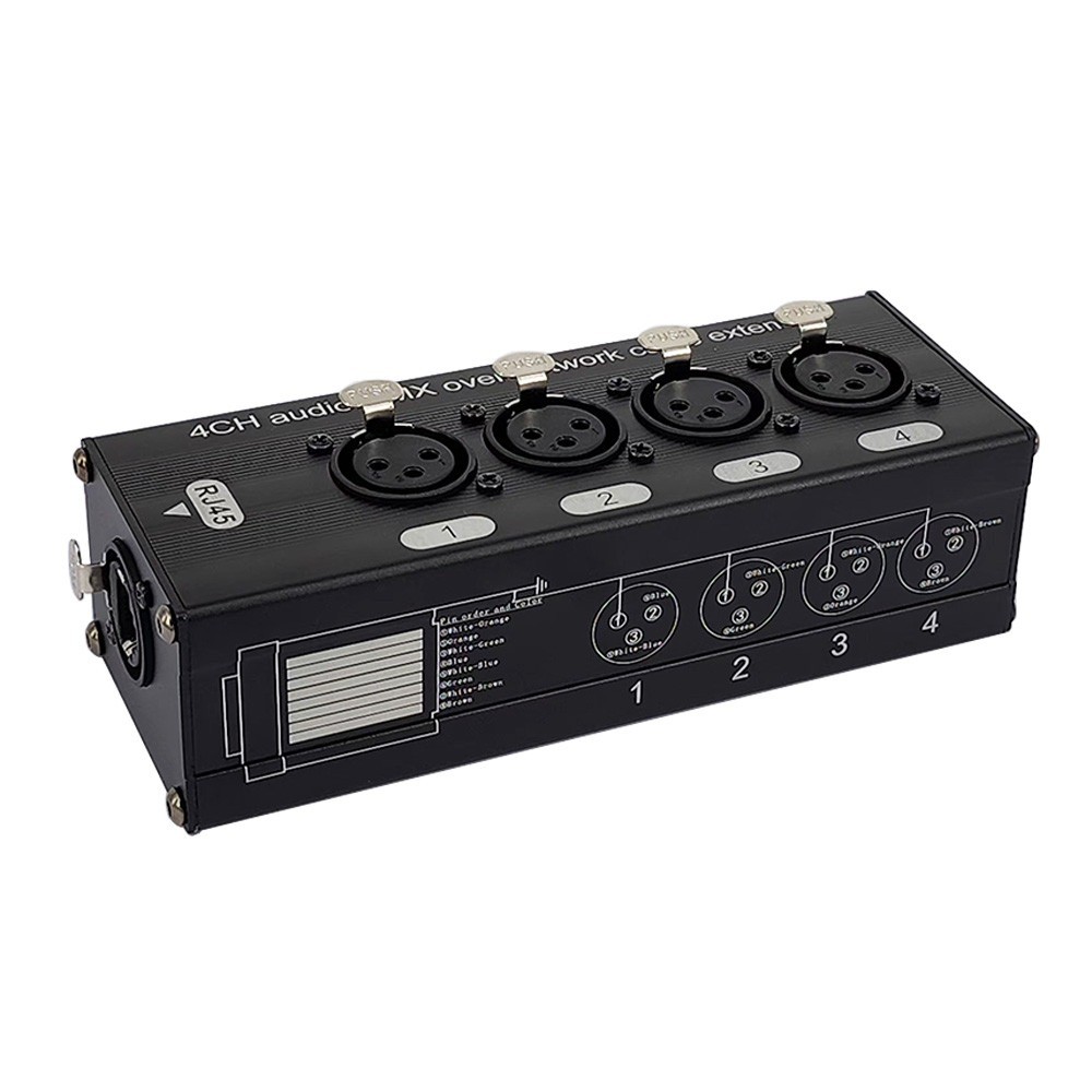 1Pair 4 Channel 3 Pin Multi Network XLR Cable for Stage Sound Lighting ...