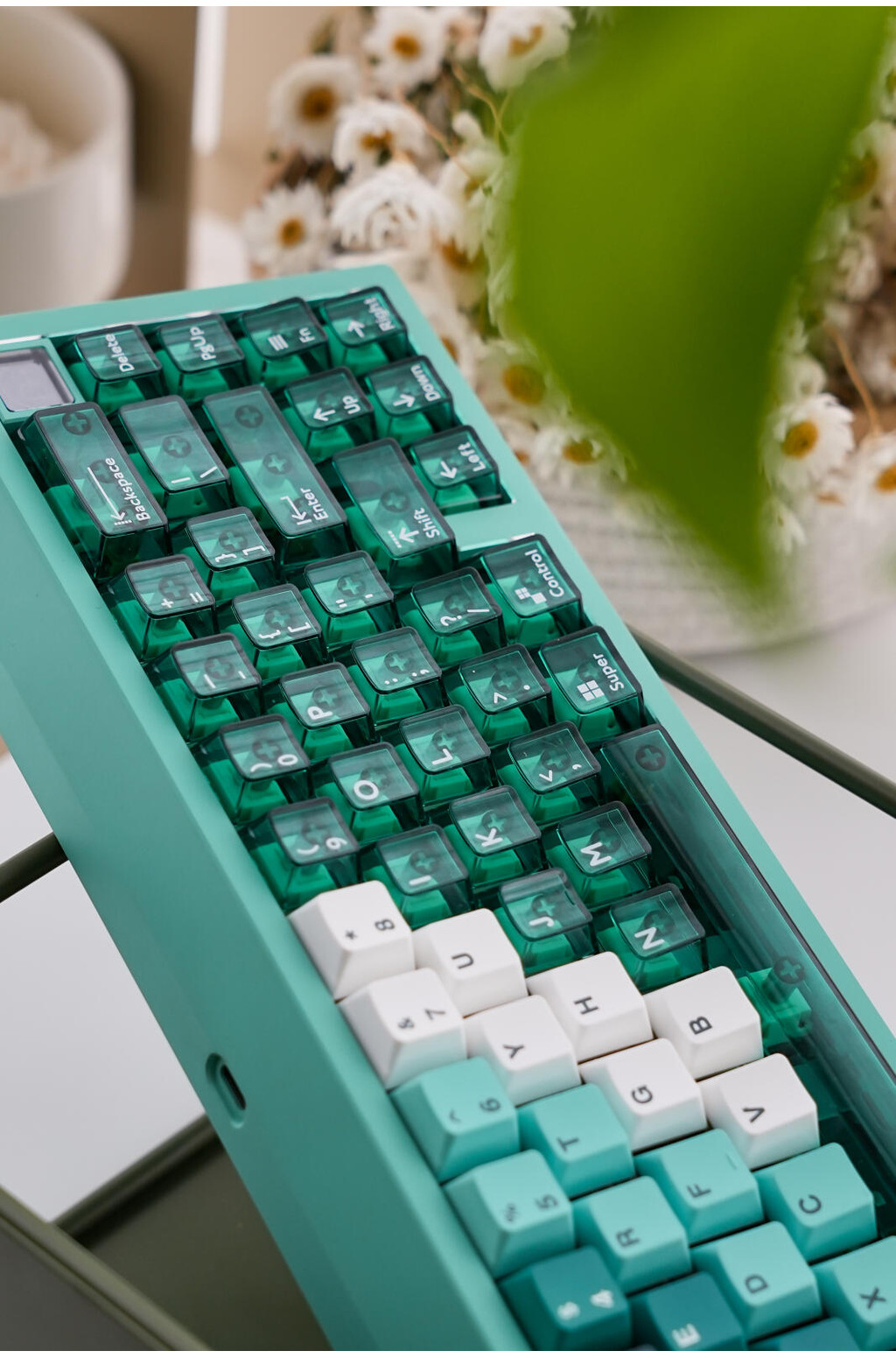 Forest Keycaps Gradient Green PBT+PC Light through Cherry profile ...