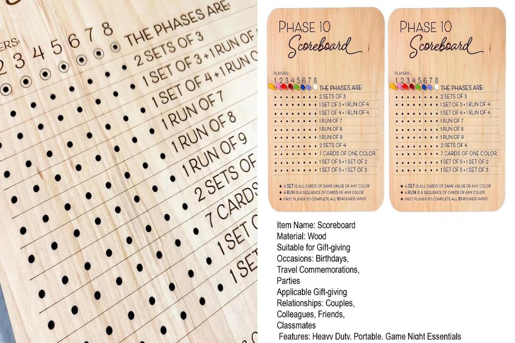 [Ready stock] Compact Score Tracker Heavy Duty Scoreboard Wooden ...