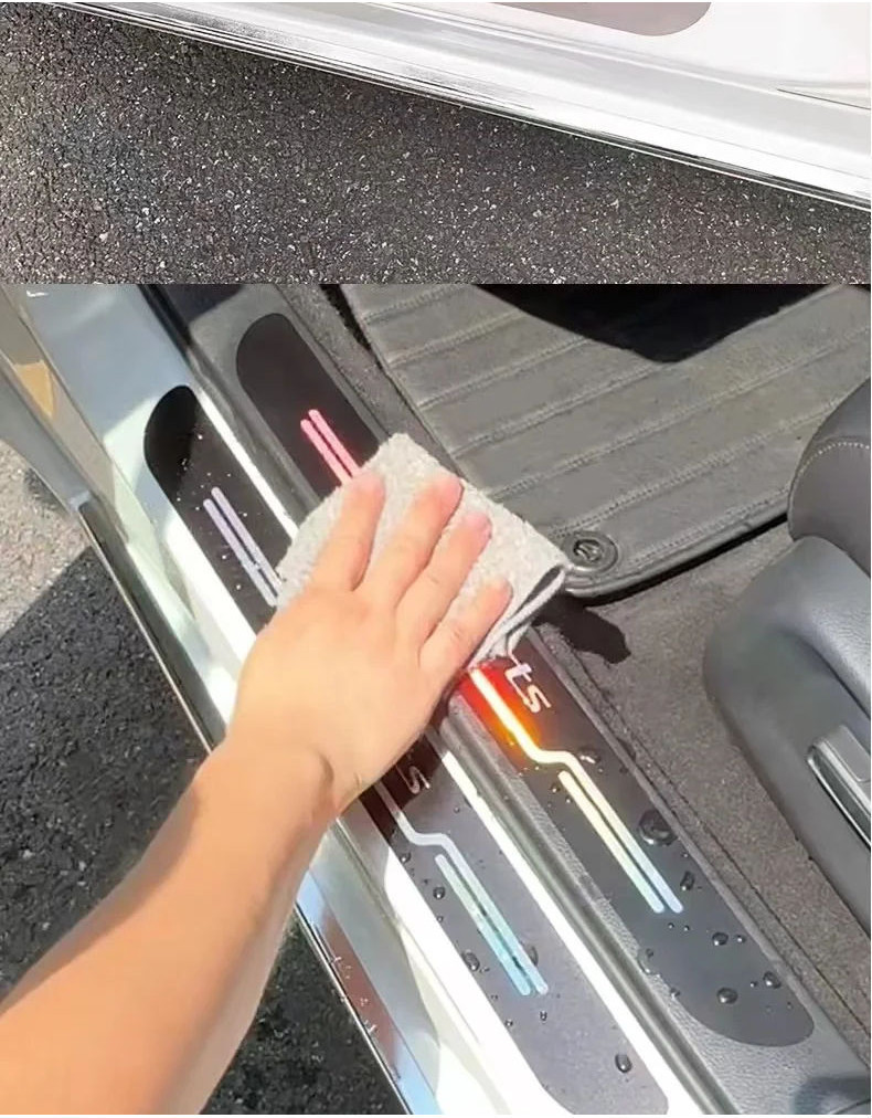 9 Pcs For Toyota Avanza Laser Car Door Sill Strips Protector Rear ...