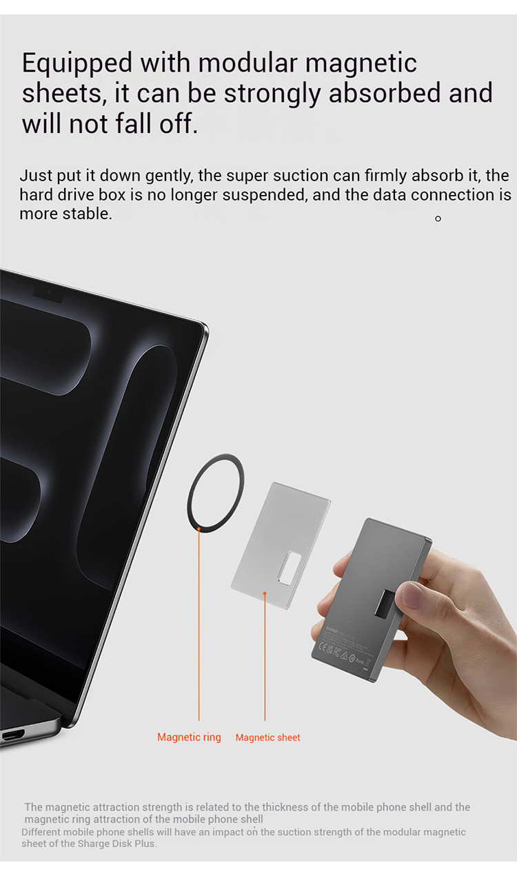 SHARGE Disk Plus M2 SSD Enclosure NVMe 4TB 10Gbps Case USB 3.2 Gen2 ...