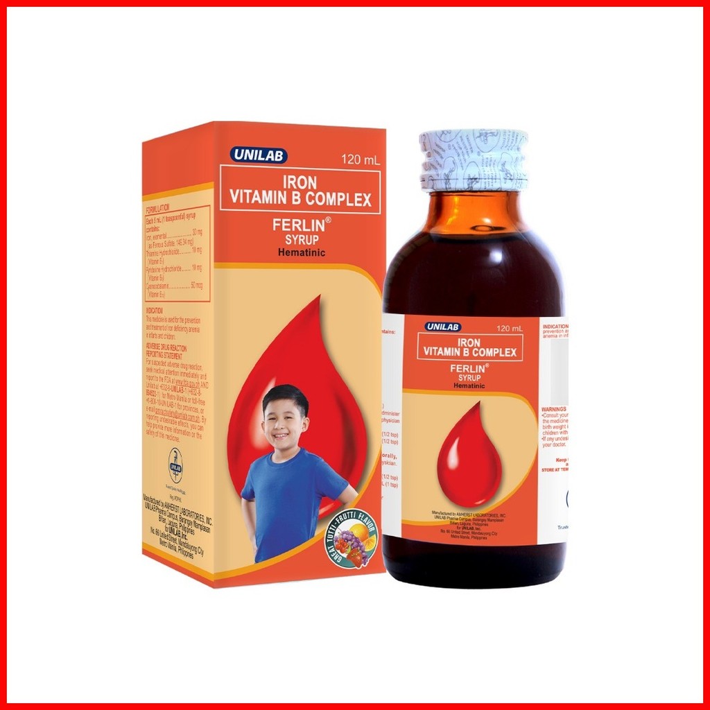 ☃ ⚽︎ Ferlin Syrup 120ml For Treatment And Prevention Of Iron Deficiency ...