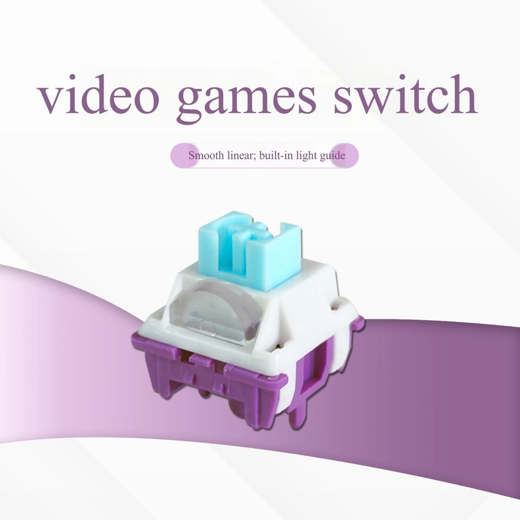 3Pin/5Pin Panda Linear Switch With Light Guide Mirror Tactile Clicky ...