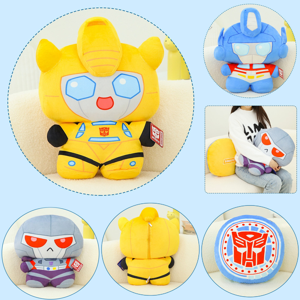 Adorable Bumblebee Transformers And Optimus Prime Plush Toy With Cozy ...
