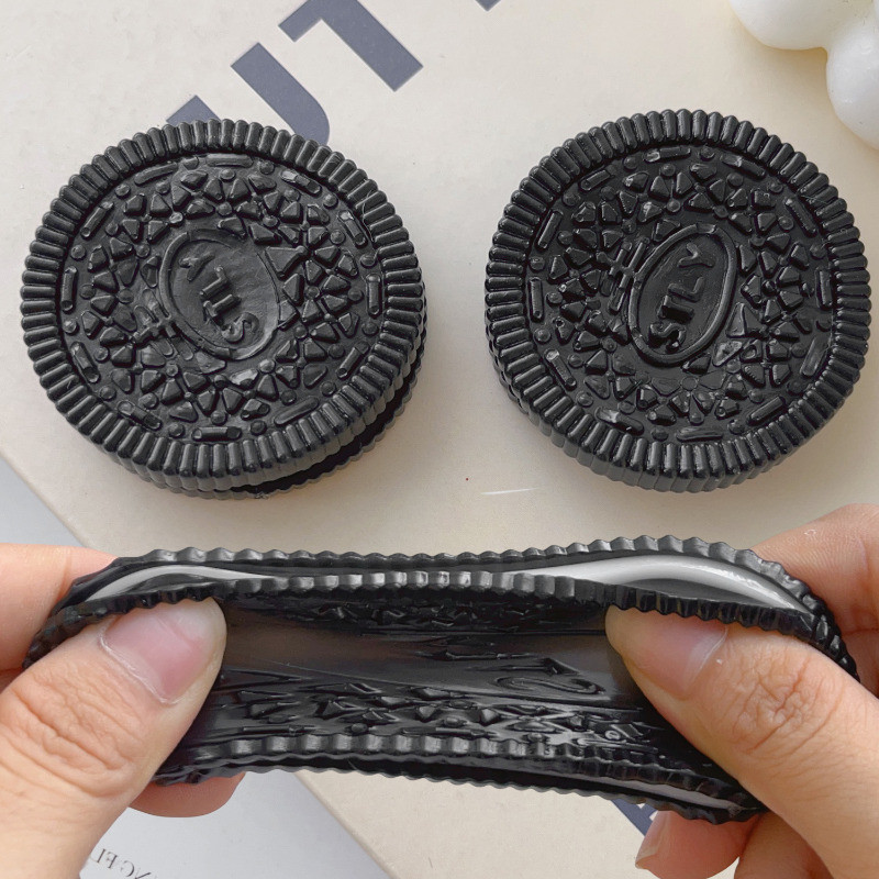 Simulated Chocolate Cookie Pinch Squishy Toy - Soft Sticky Relax Toys ...