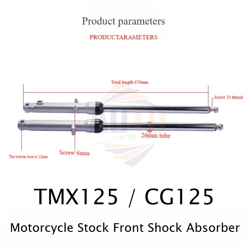 TMX 125 Alpha Front Shock Absorber (Set) High Quality 1:1 Product Front ...