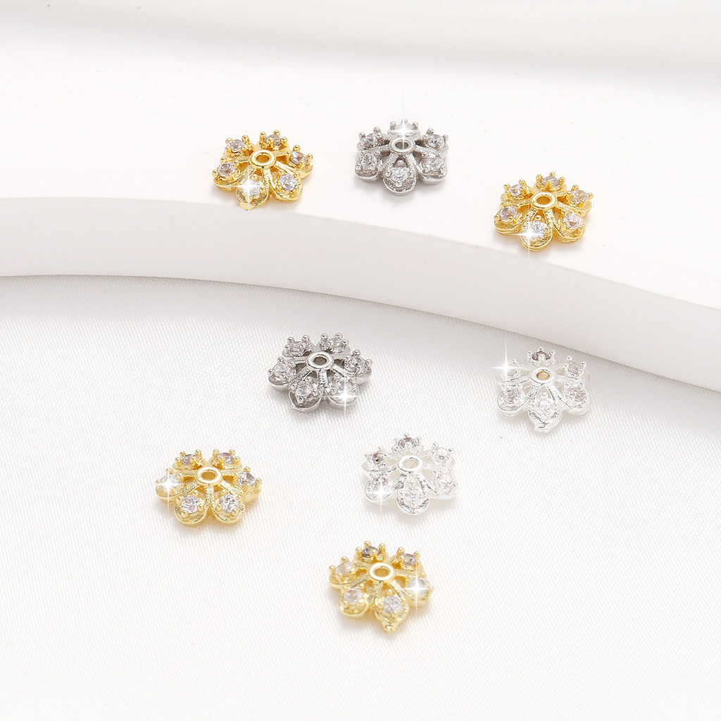 Real Gold Plated 18k Color Retention Micro-Inlaid Zircon Hollow ...