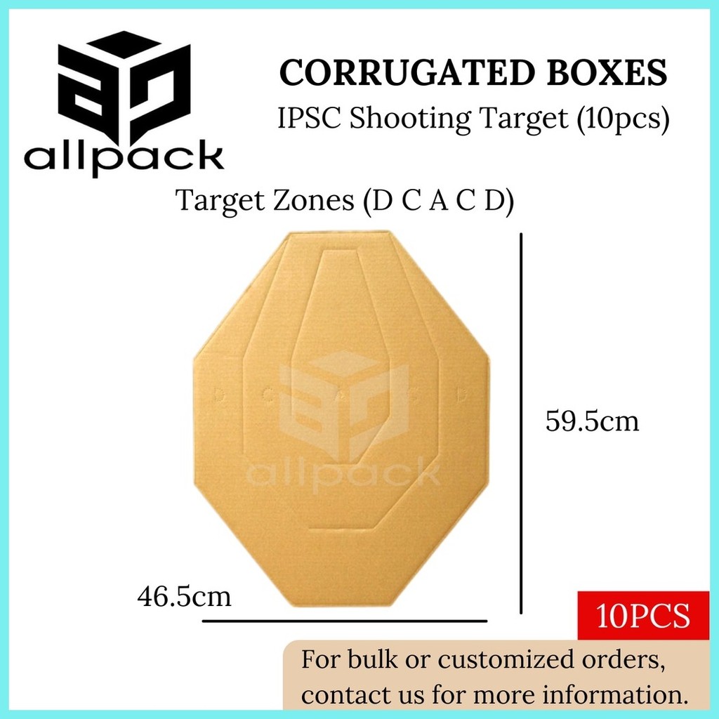 IPSC and PSMOC Target Shooting Classic Cardboard (10pcs) | Shopee ...