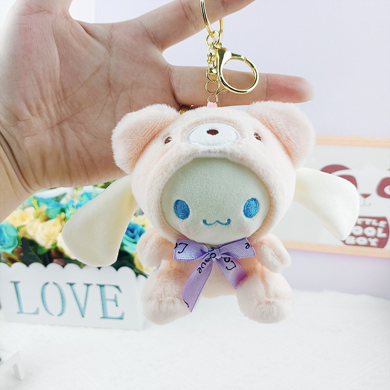 Cute Sanrio Plush Keychain Couple Bag Pendant Decoration Gift | Shopee ...