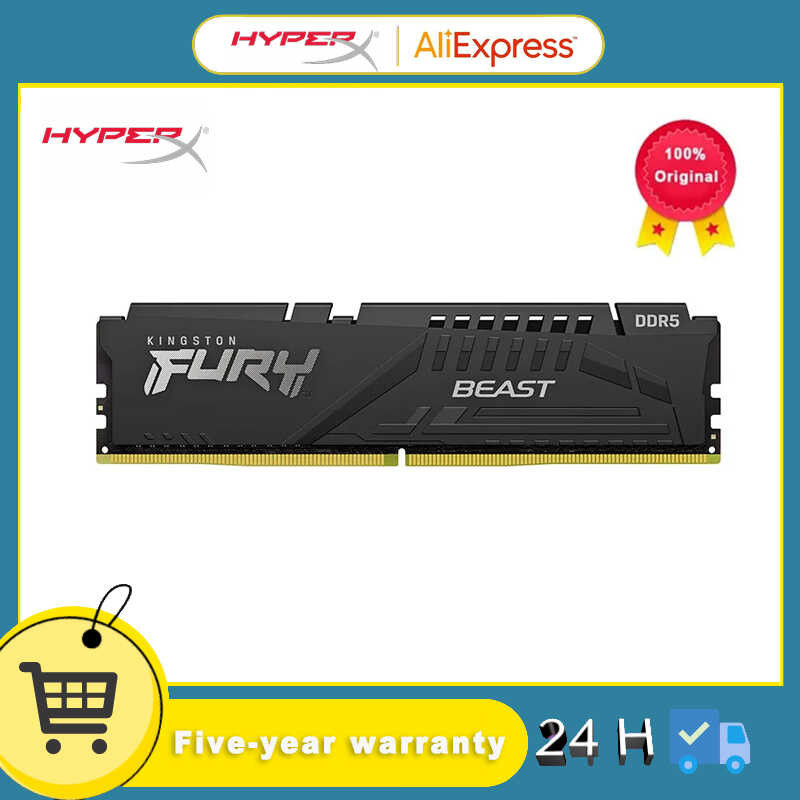 Hyperx 7 FURY Beast Ddr5 Memory FURY 5200Mhz 5600Mhz 6000Mhz 16Gb 32Gb ...