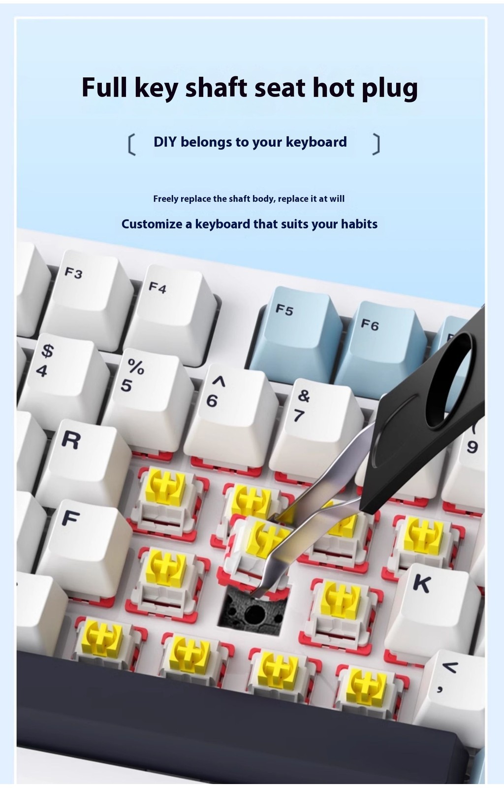 AULA S98 PRO Customized Mechanical Keyboard 2.4g Wireless Three Mode ...