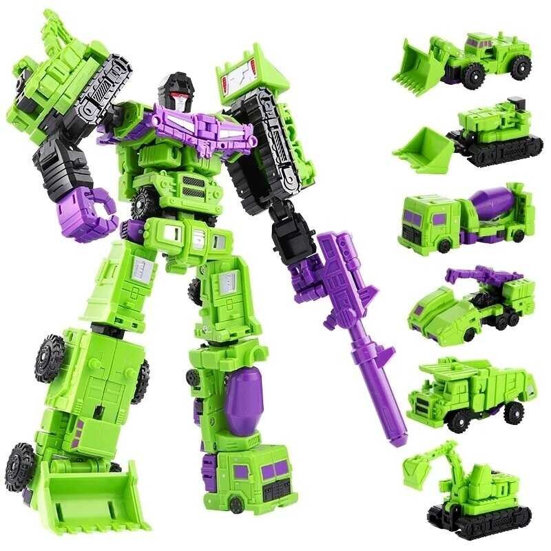 A8e Transformation 6 In 1 Model MINI Devastator 22Cm Action Figure ...