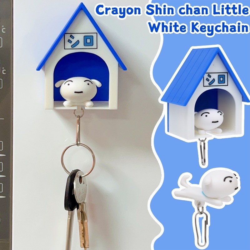 Anime Crayon Shin-chan Keychain - House Model Key Hanger - Cute ...