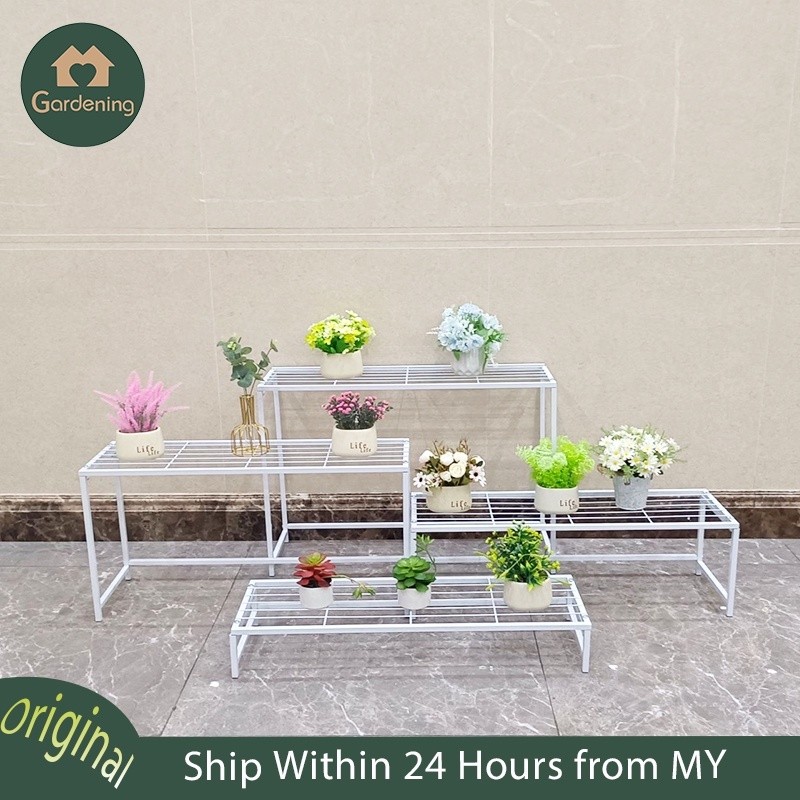 in stock Waterproof Layered Flower Rack Rak Bunga Bertingkat Outdoor ...