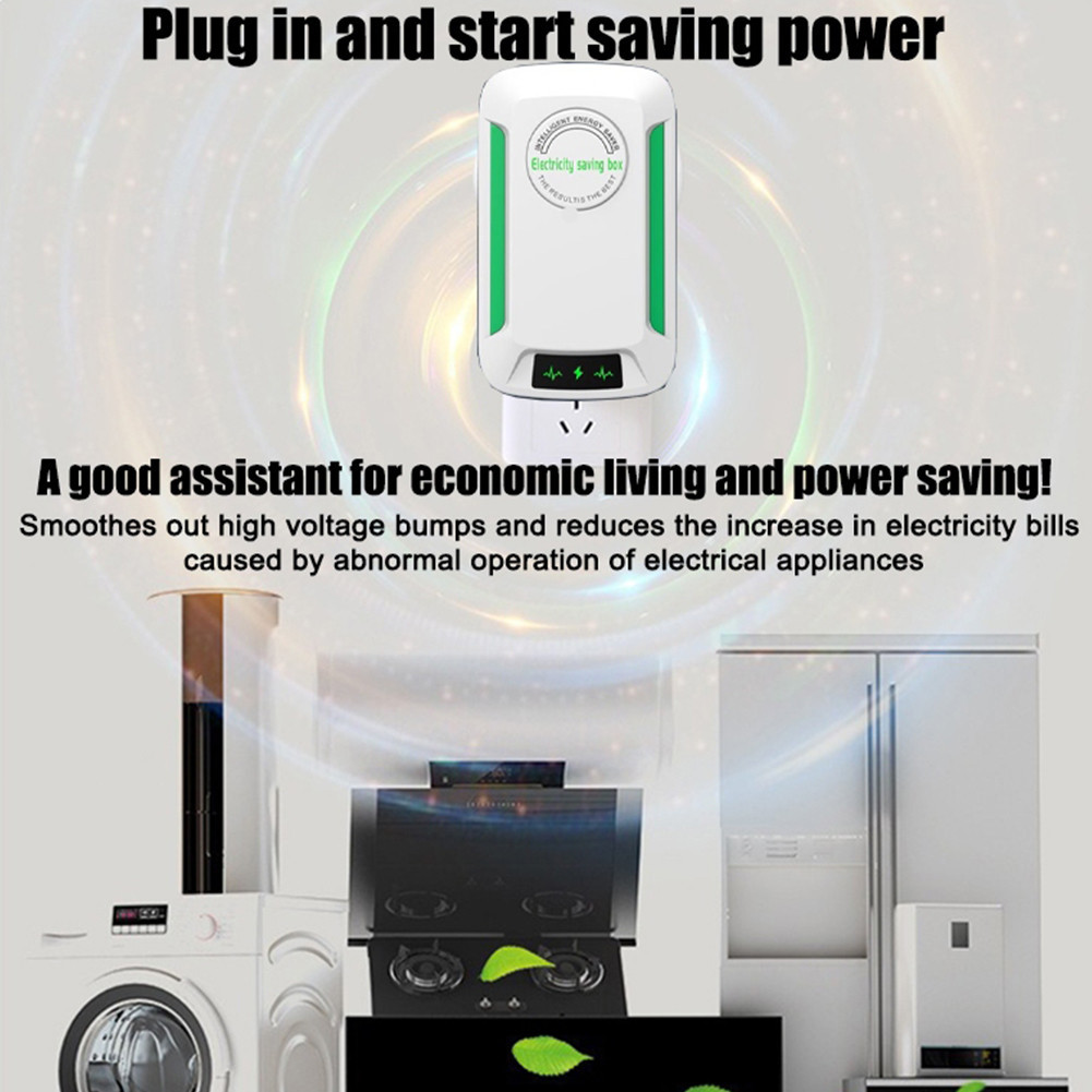 Smart Power Saver Device Voltage Stabilizer Surge Protector Reduce for ...