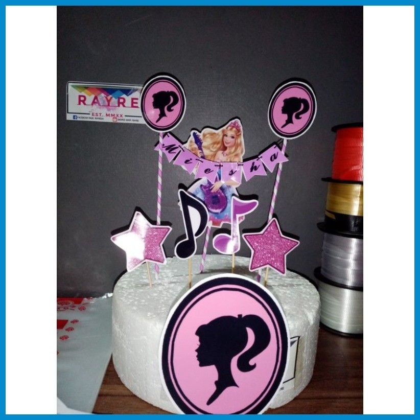 BARBIE PERSONALIZED NAME CAKE TOPPER | Shopee Philippines