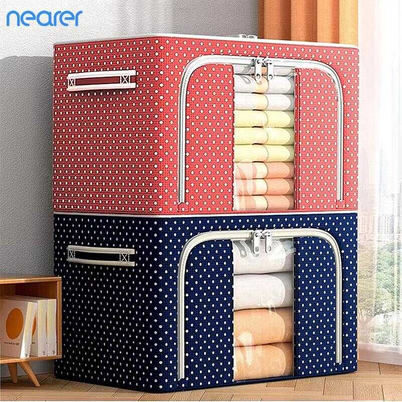 NEARER Large Storage Box Organizer Durabox Folding Clothes Fba | Shopee ...