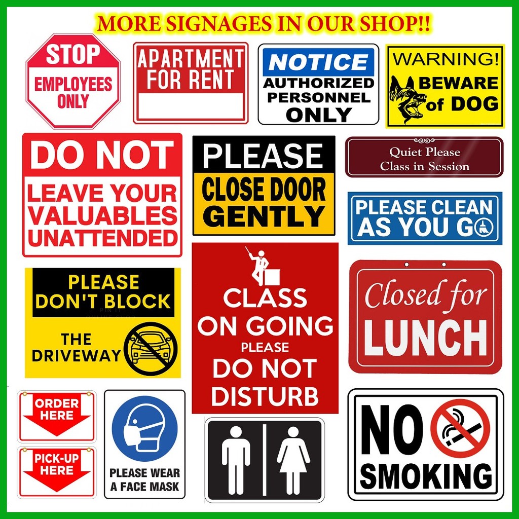 ۞ No Parking Bawal Pumarada Sign - Laminated Signage - A4 / A3 Size ...