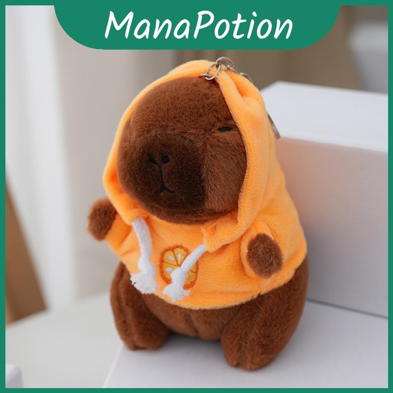 Keychain Fluffy Capybara Plush Toy Peachy Pink Cuddly Soft 12cm ...