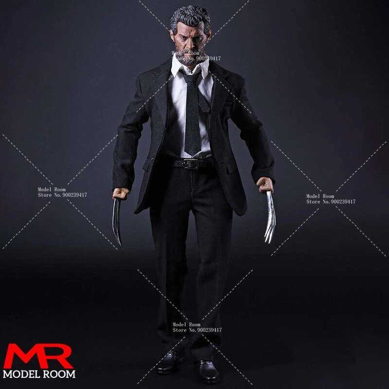 Copycat 1/6 Scale Old Logan Black Suit Wolf Claw Hugh Jackman Head ...