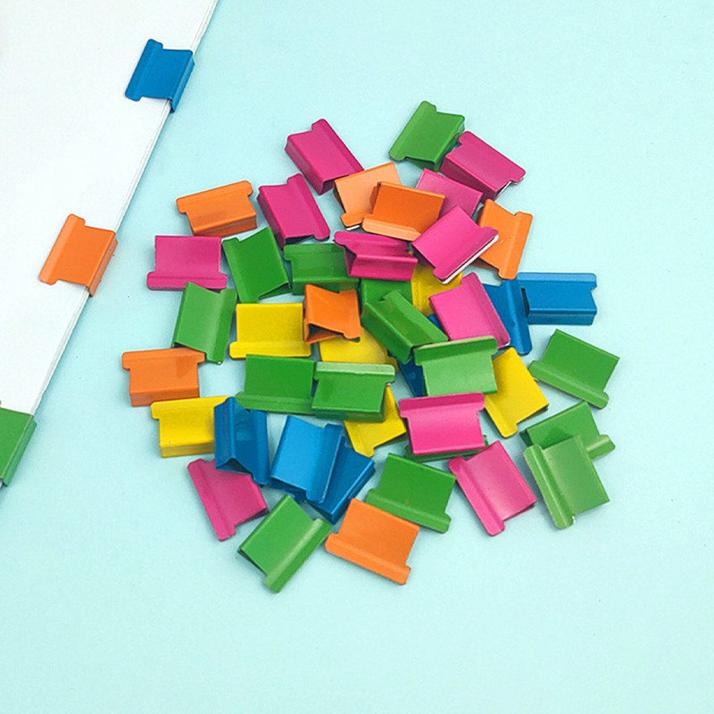 50Pcs Portable Push Clamp Exam Paper Finishing Clip Reusable Folder ...