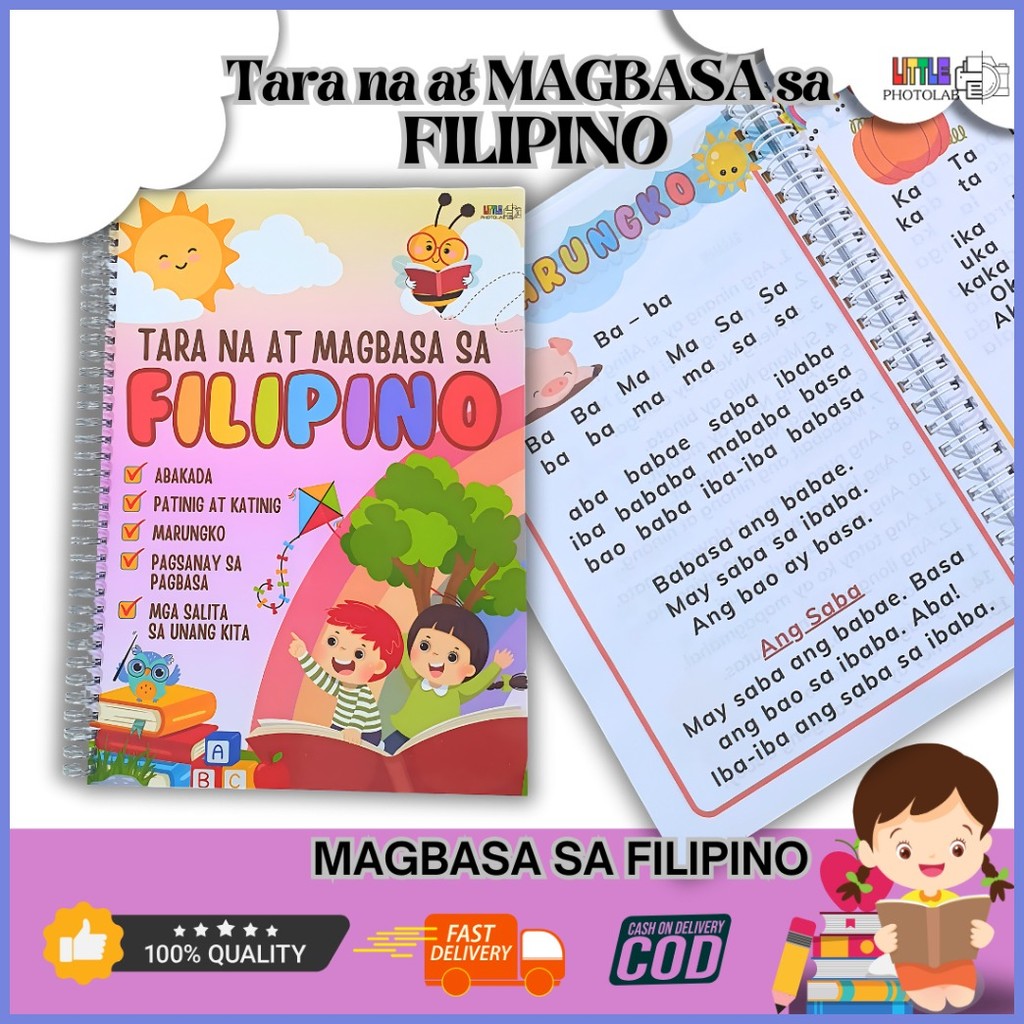MAGBASA SA FILIPINO | Preschool SchoolAge | Pagsasanay Sa Pagbasa ...