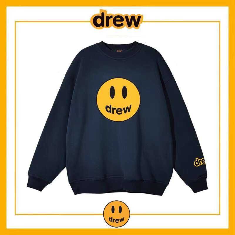 8 Drew Smiley Face Round Neck Hoodie Trendy High Street Justin Bieber ...