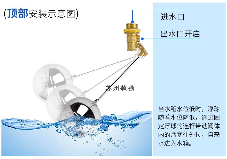 Stainless steel float valve Water tank Water tower Water inlet valve ...