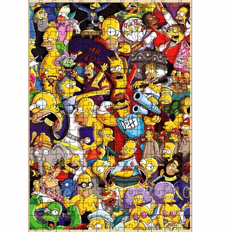 The Simpsons 1000 Pieces Cartoon Jigsaw Puzzle For Adults Kids ...