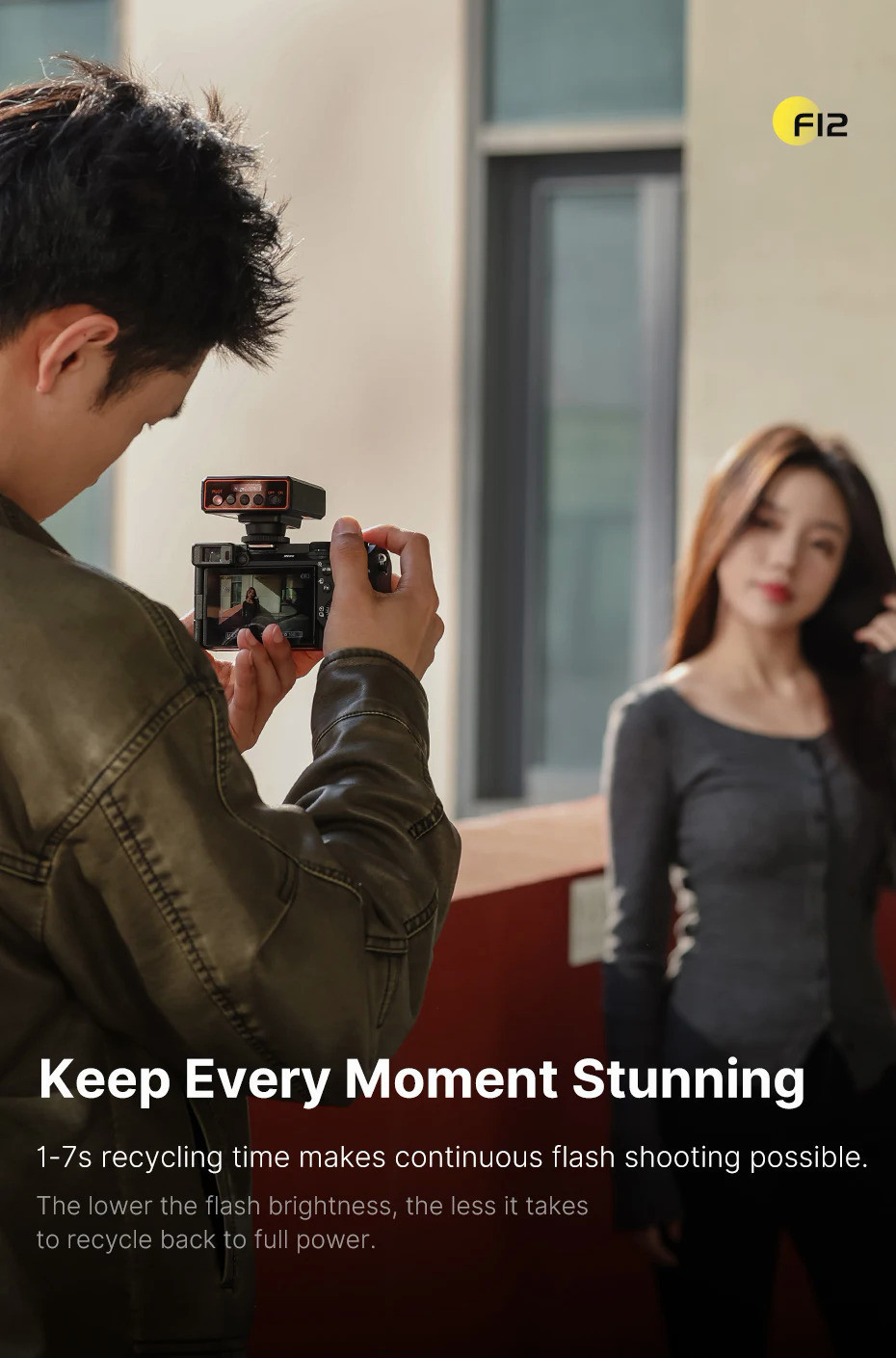 Ulanzi F12 Mini Camera Flash Speedlite 5600K GN12 Standard Hot Shoe ...