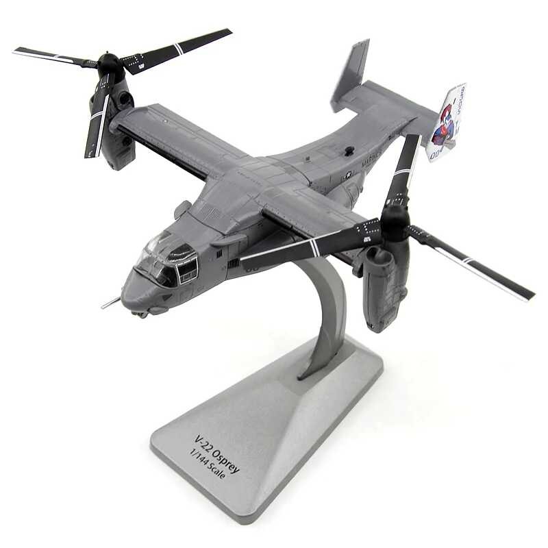 Diecas 1/144 Scale - Mv-22B Osprey Til-Roor Transpor V22 Alloy Aircraf ...