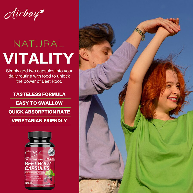 BEET ROOT CAPSULES，Natural Source of Vitamins A, C and Iron，Lower ...