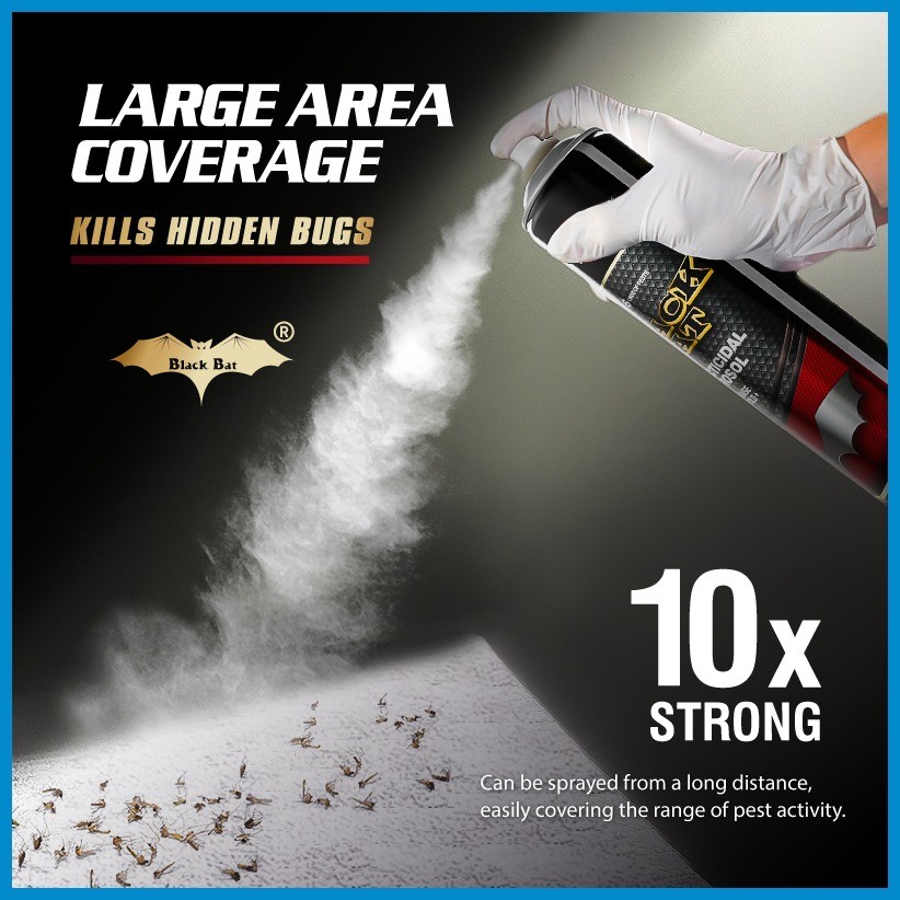 Black Bat Mosquito Insect Killer Insect Killer Insecticide Aerosol ...