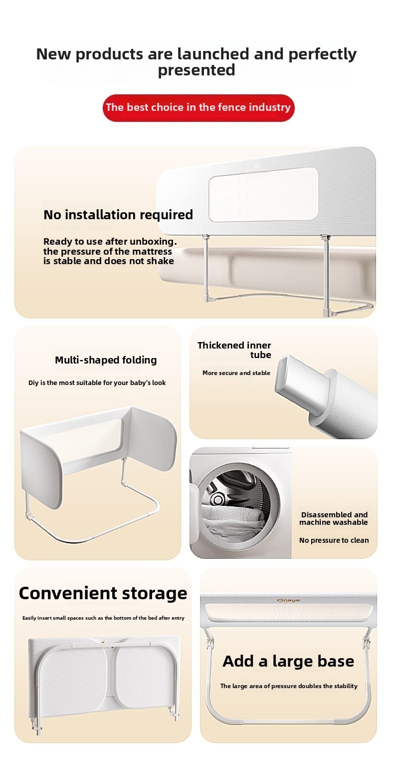 Baby Bed Rail Guard Foldable Side Rails for Beds for Kids Co Sleeper ...