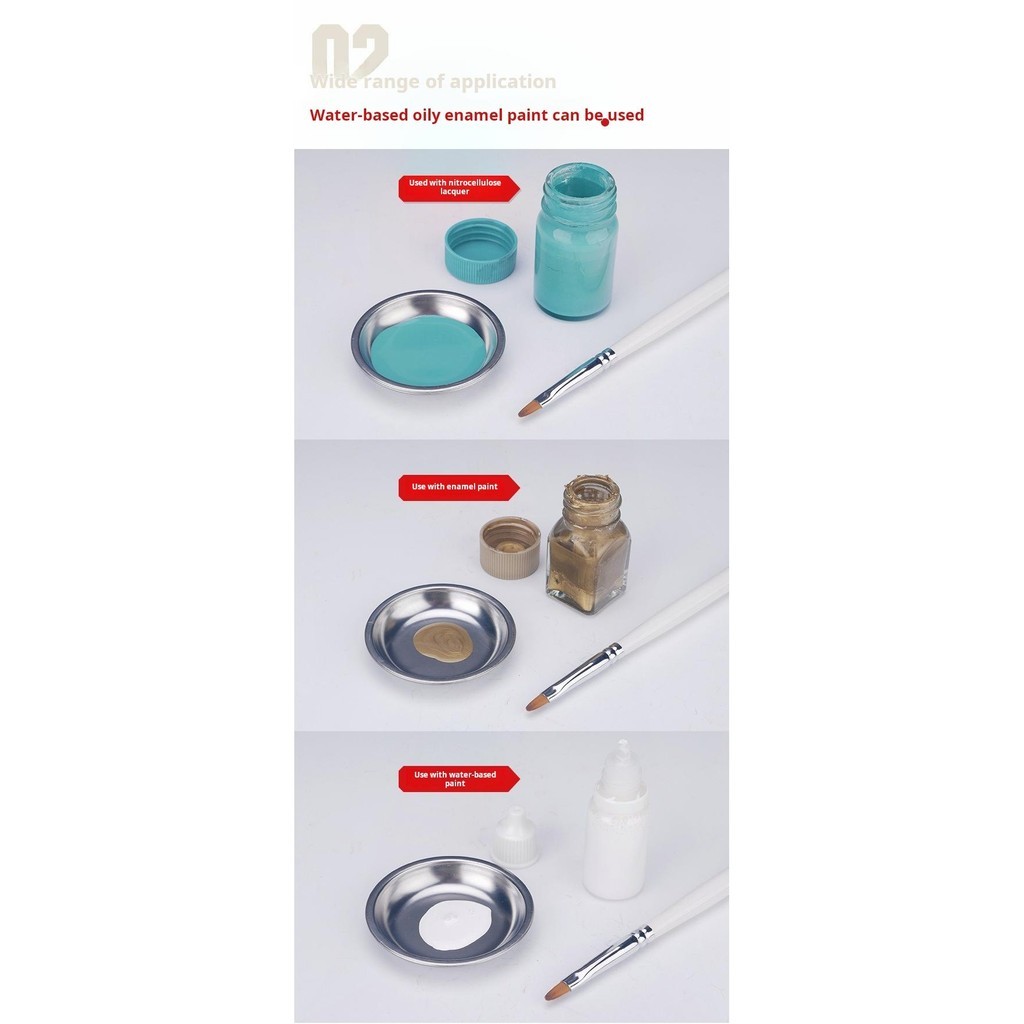 Hobby 10pcs Mio Metal Model Paint Tray Gundam Model Corrosion-Resistant ...