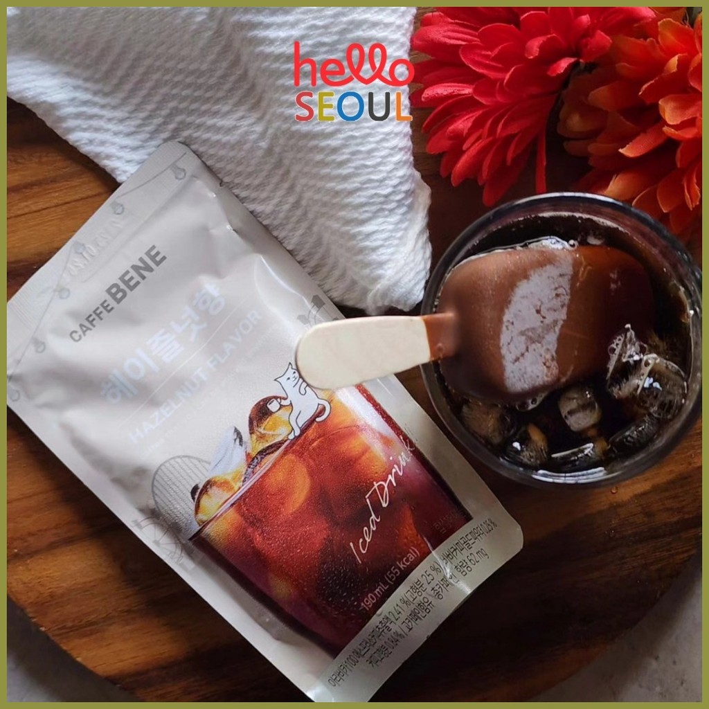 ☪ CAFFE BENE Korean Coffee Pouch Drink Black Americano (1 box 10pcs ...