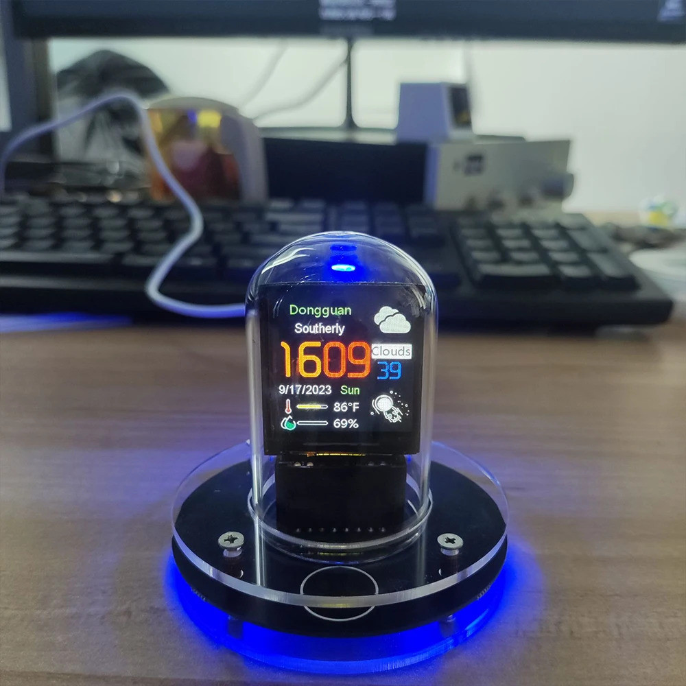 Nixie Tube Clock Smart Wifi Glow Diy Tube Clocks Cyberpunk Style ...