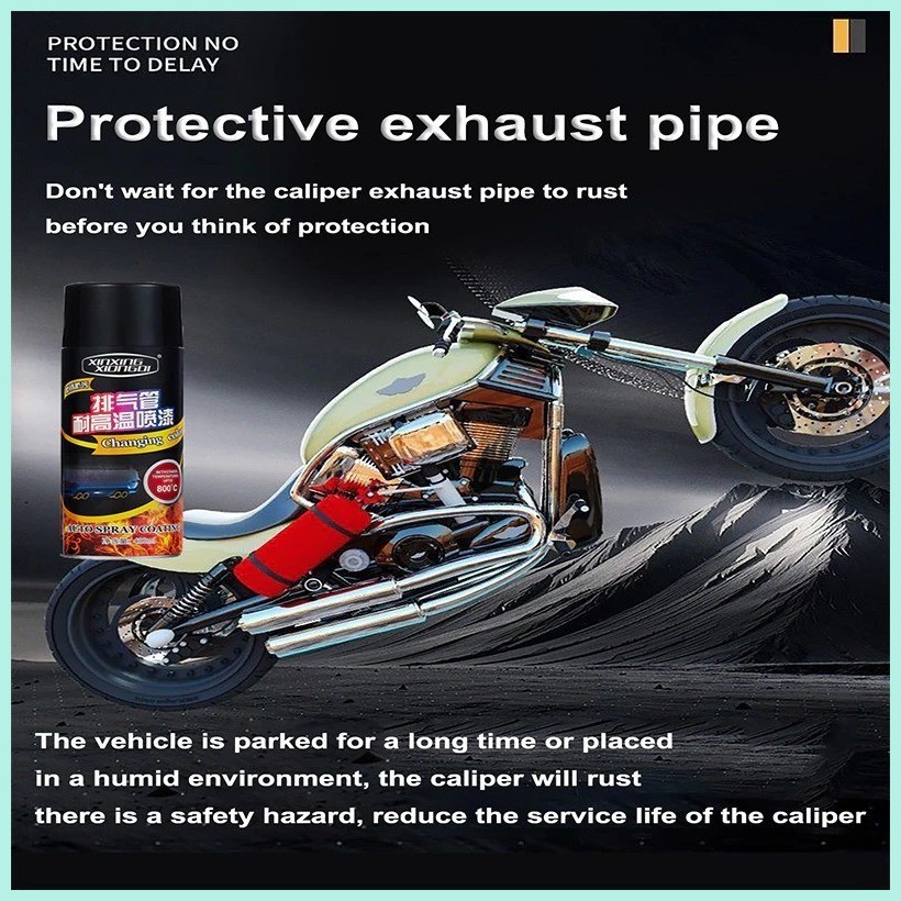 Motorcycle Parts High Temp Spray Paint Automobile Engine Exhaust Pipe ...