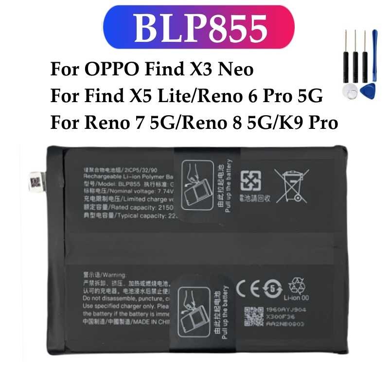 Blp855 Replacement Battery For OPPO Find X3 Neo Reno6 Pro 5G(Mediatek ...