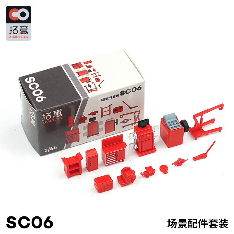 Tuoyi XCARTOYS 1/64 Scene Model Repair Parts Auto Repair Tool Toolbox ...