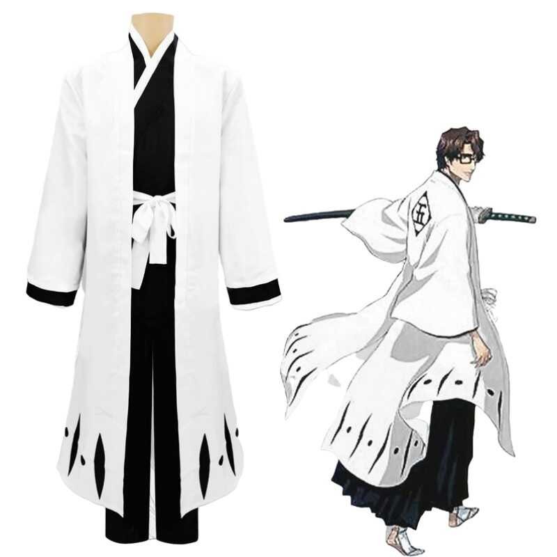 Anime BLEACH Captain 5 Robe Suit Hitsugaya Toushirou Aizen Sousuke ...