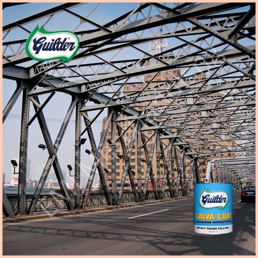 ♀ ♨ EMJ Guilder Galva-Coat Aluminum Triphosphate Epoxy Primer Yellow in Liter Metal Gate Fence ...
