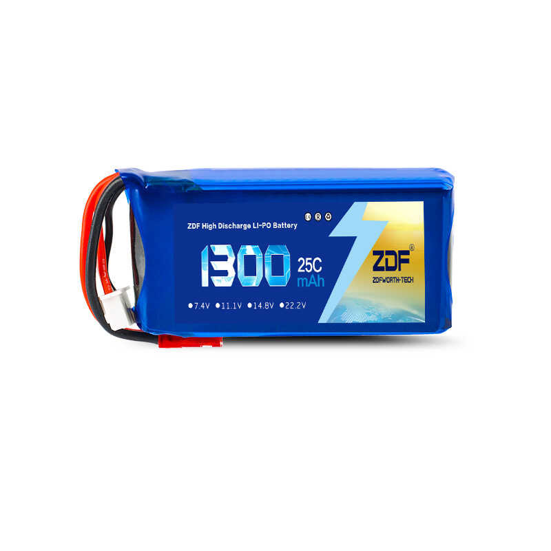 ZDF Lipo Battery 2S 3S 4S 5S 6S 7.4V 11.1V 14.8V 18.5V 22.2V 1300Mah 1500Mah 25C 50C Para Sa ...