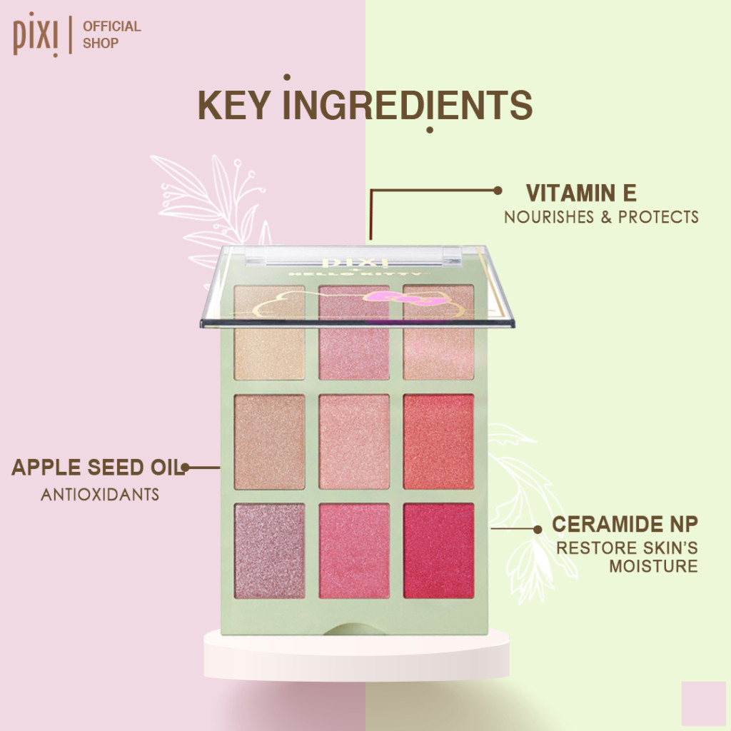 Hello Kitty Chrome Glow Palette Charming Glow | Shopee Philippines