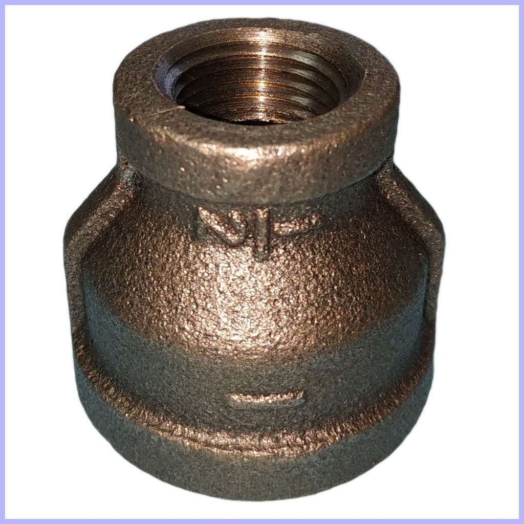 MECH BI BELL REDUCER 1" X 1/2" SCH40 STANDARD BLACK IRON THREADED SCREW ...