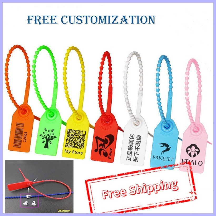 Security Seals with Numbered Tamper Cable Ties Pull Tight Tag for ...