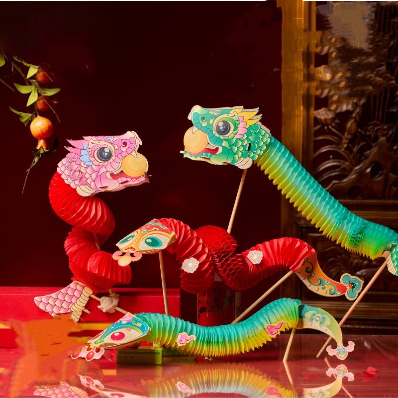 DIY Spring Festival Dragon Dance Ruyi Children's Handmade Game ...