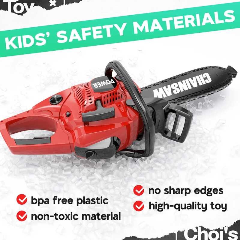 Toy WizKidz Chainsaw for Kids Pretend Play Power Tool Set with ...