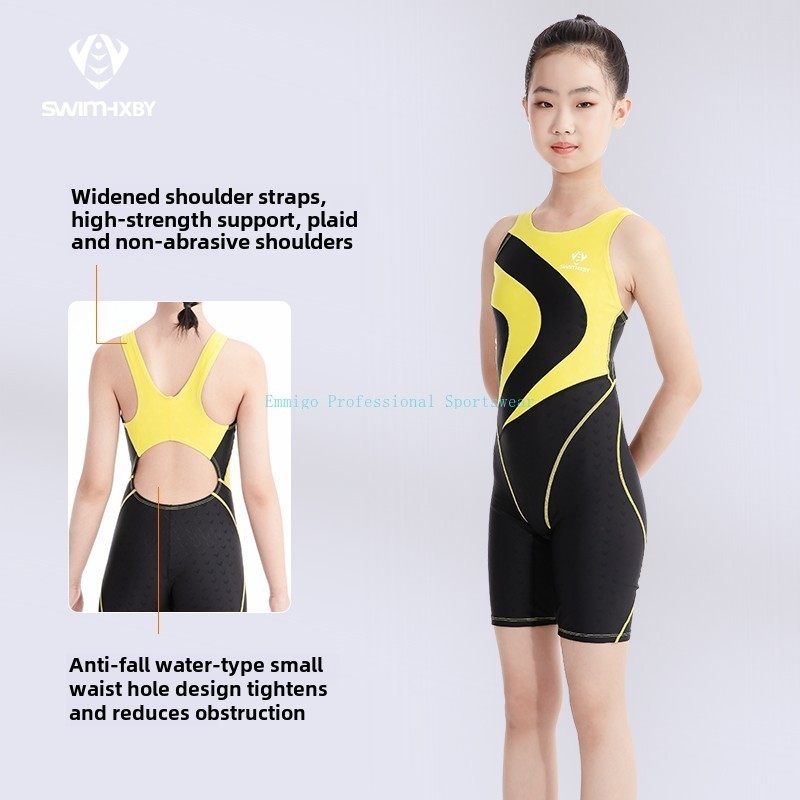 Teenage Girls Training Professional Swimwear Chlorine Resistance ...